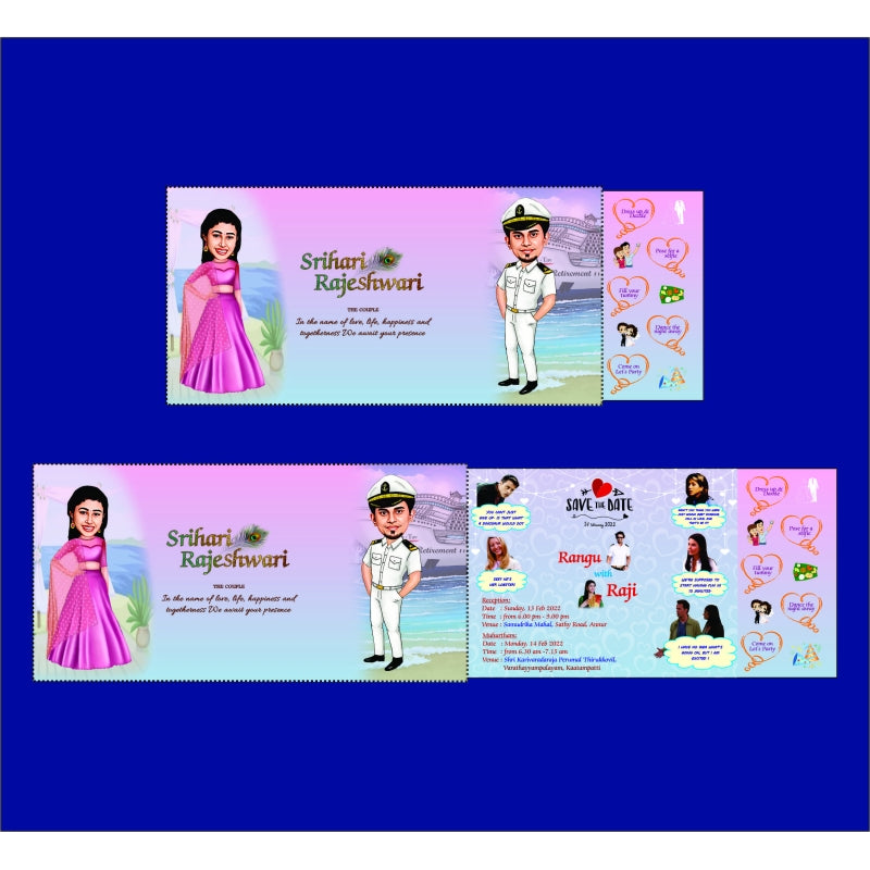 Personalized Wedding Invite-106 – Lovely Cards