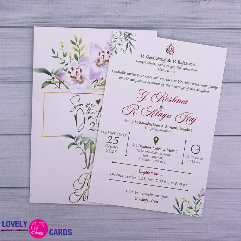 Personalized Wedding Invite-042 – Lovely Cards